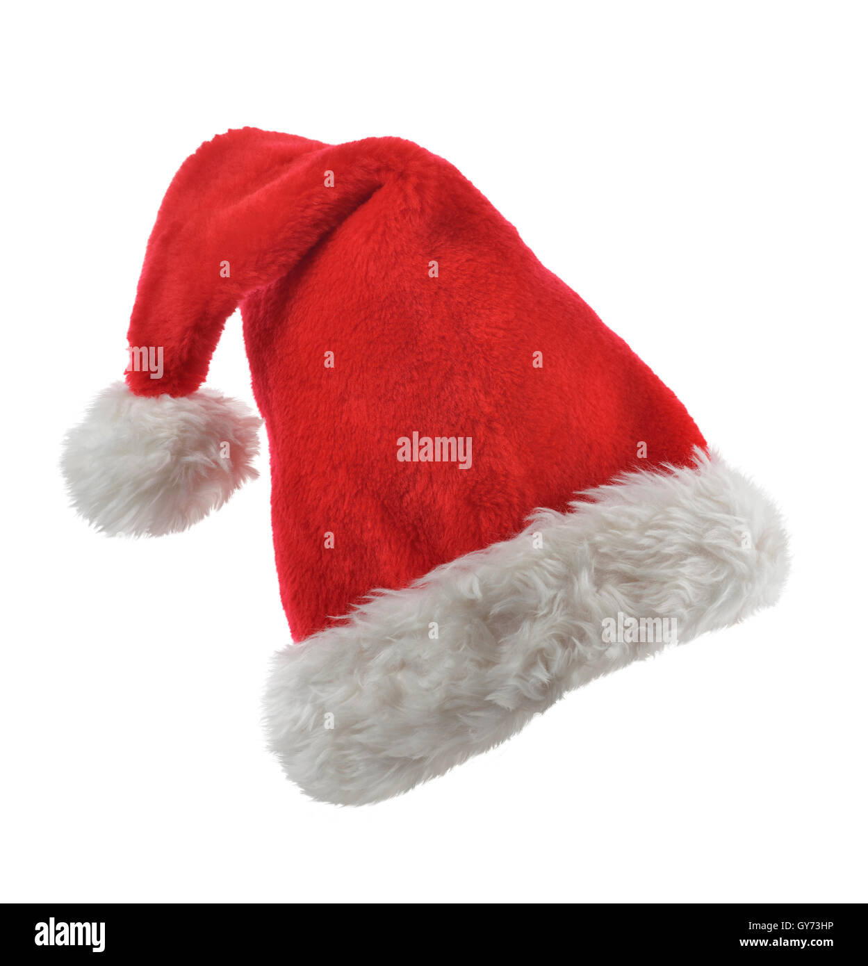 Red santa hat isolated on white background xmas accessory hi-res stock ...