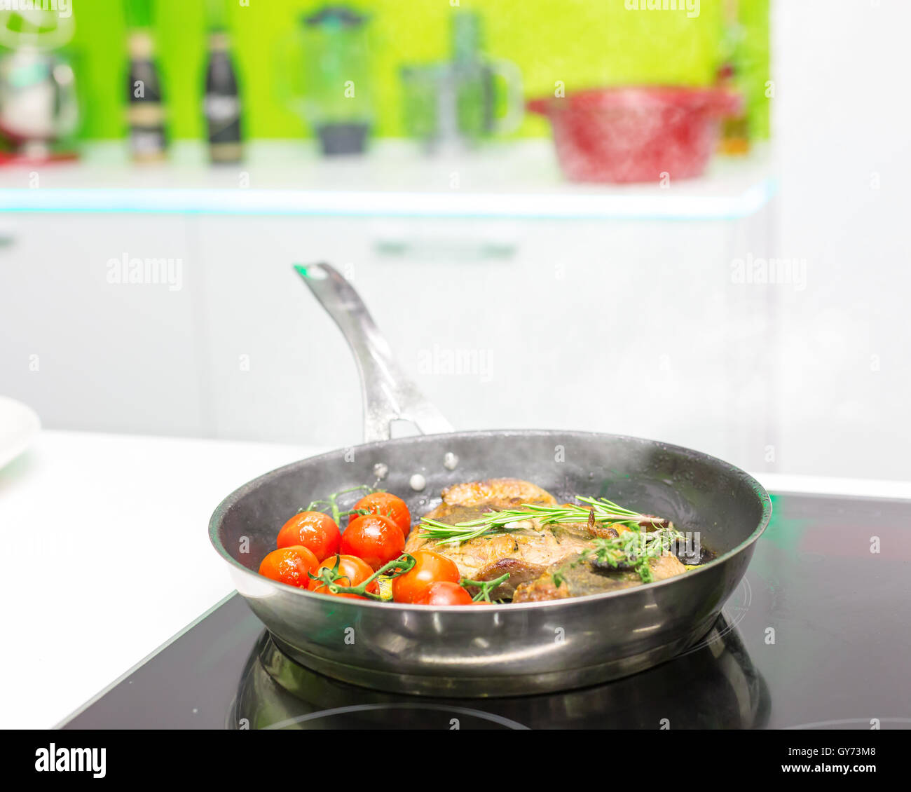 Cooked meat with vegetables Stock Photo - Alamy