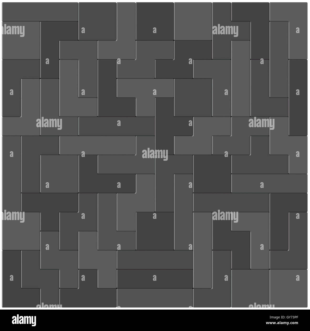Tetris texture Black and White Stock Photos & Images - Alamy