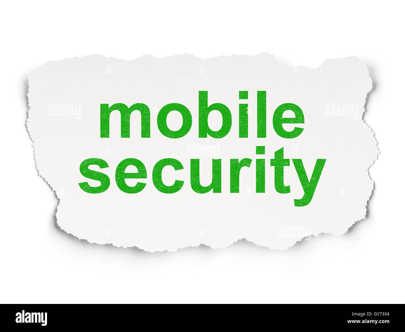 Safety concept: Mobile Security on Paper background Stock Photo - Alamy