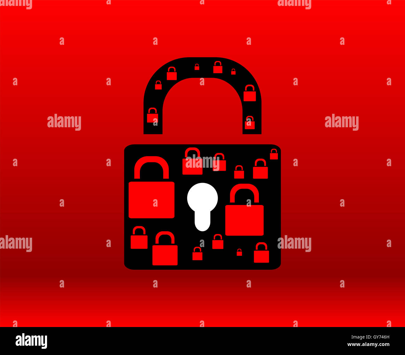 Lock icon website button hi-res stock photography and images - Alamy