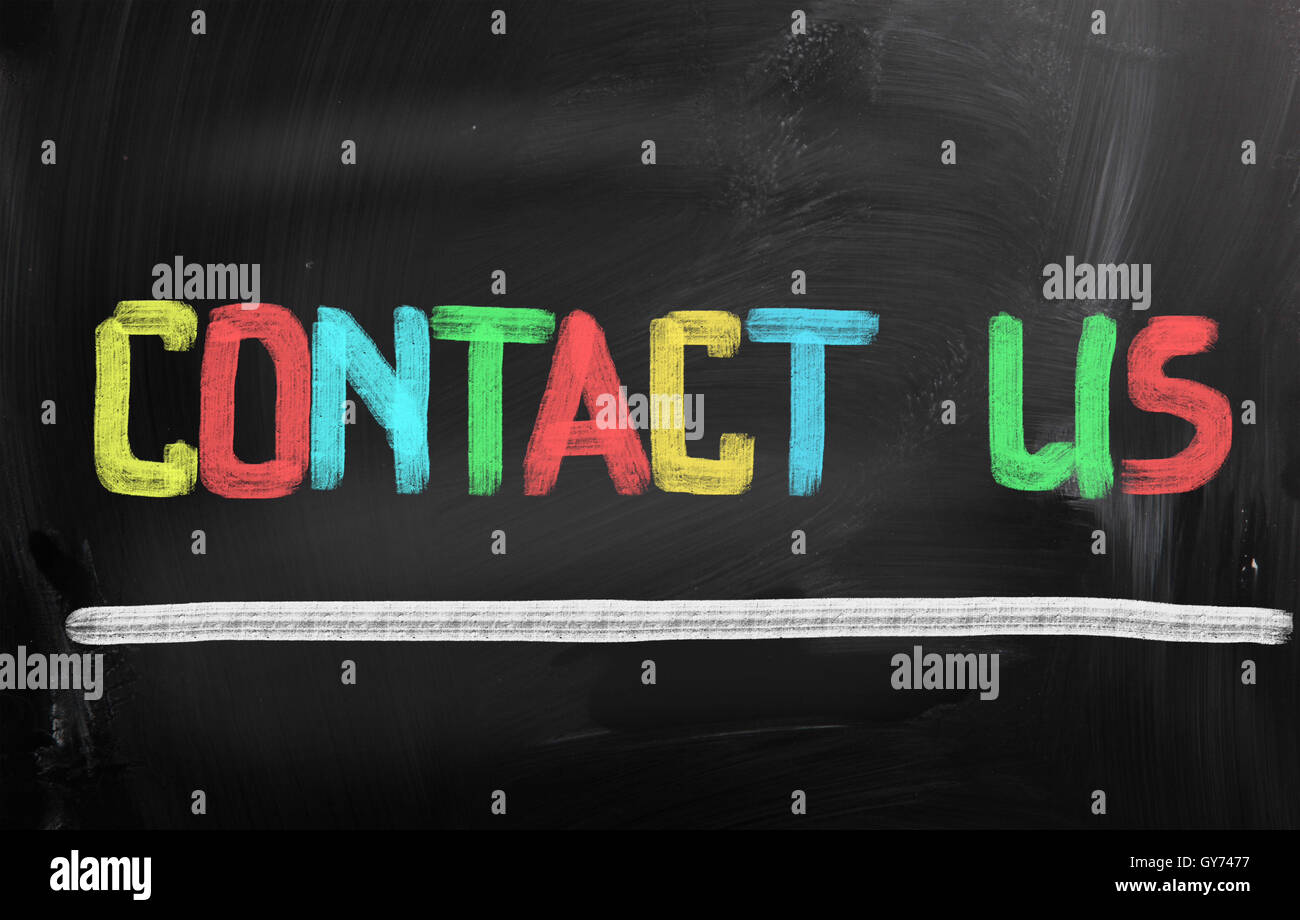 Contact Us Concept Stock Photo - Alamy