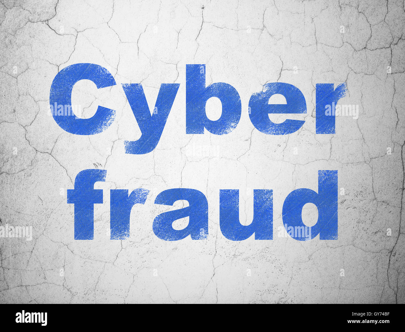 Privacy concept: Cyber Fraud on wall background Stock Photo - Alamy