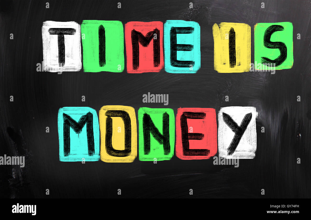 Time Is Money Concept Stock Photo - Alamy