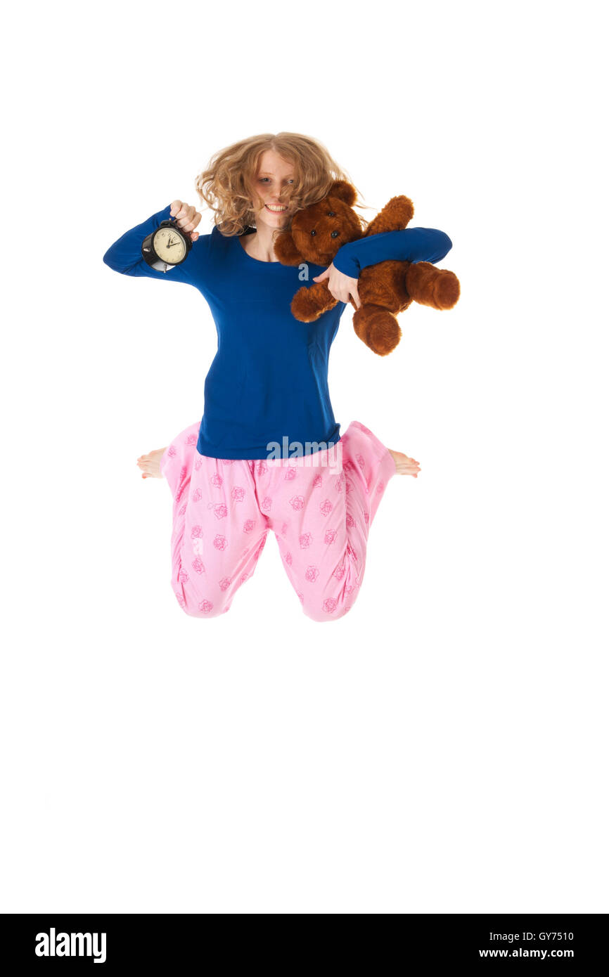 Jumping in pajamas Stock Photo - Alamy Jumping in pajamas Stock Photo - Alamy