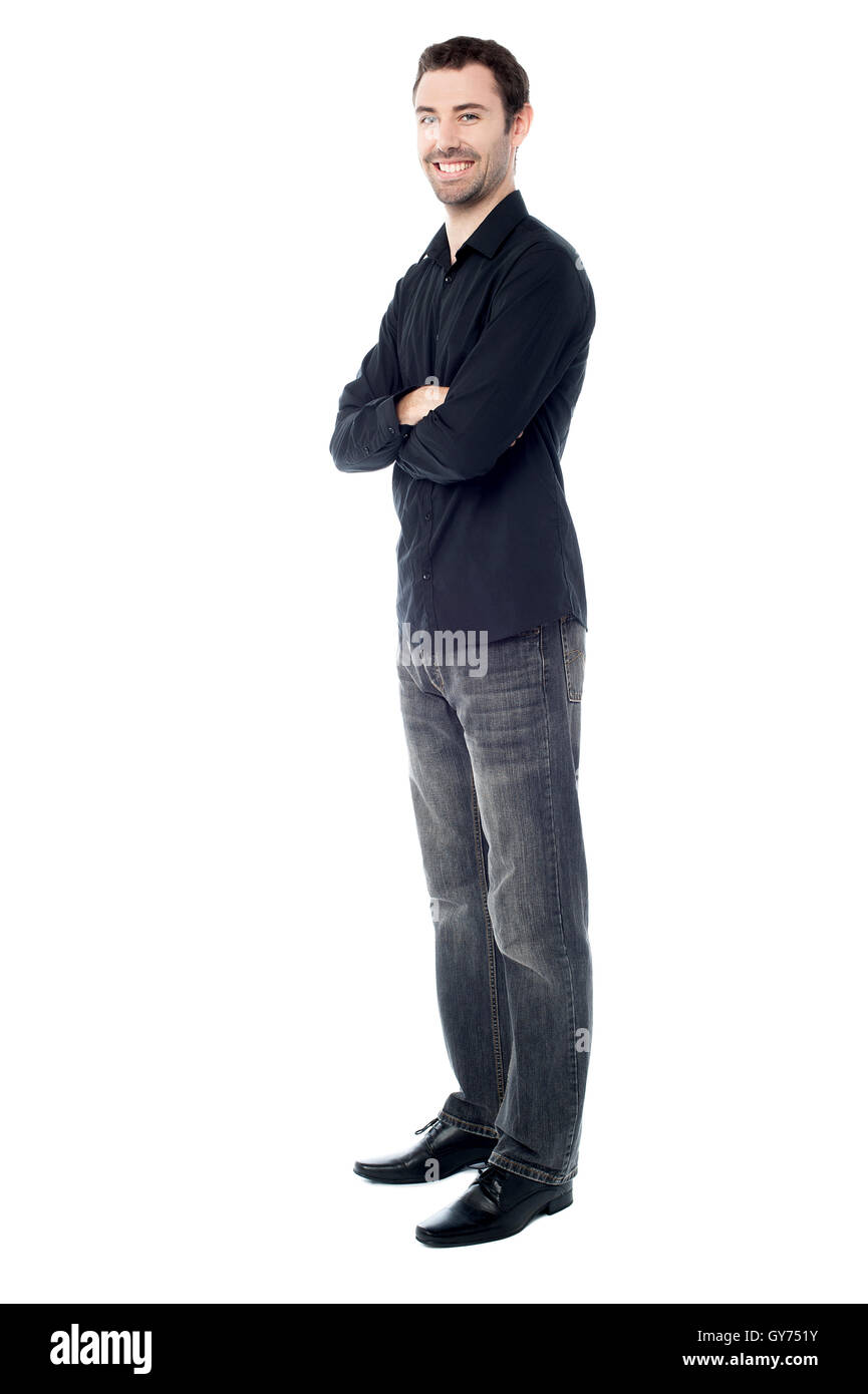 Young casual guy, full length shot Stock Photo - Alamy