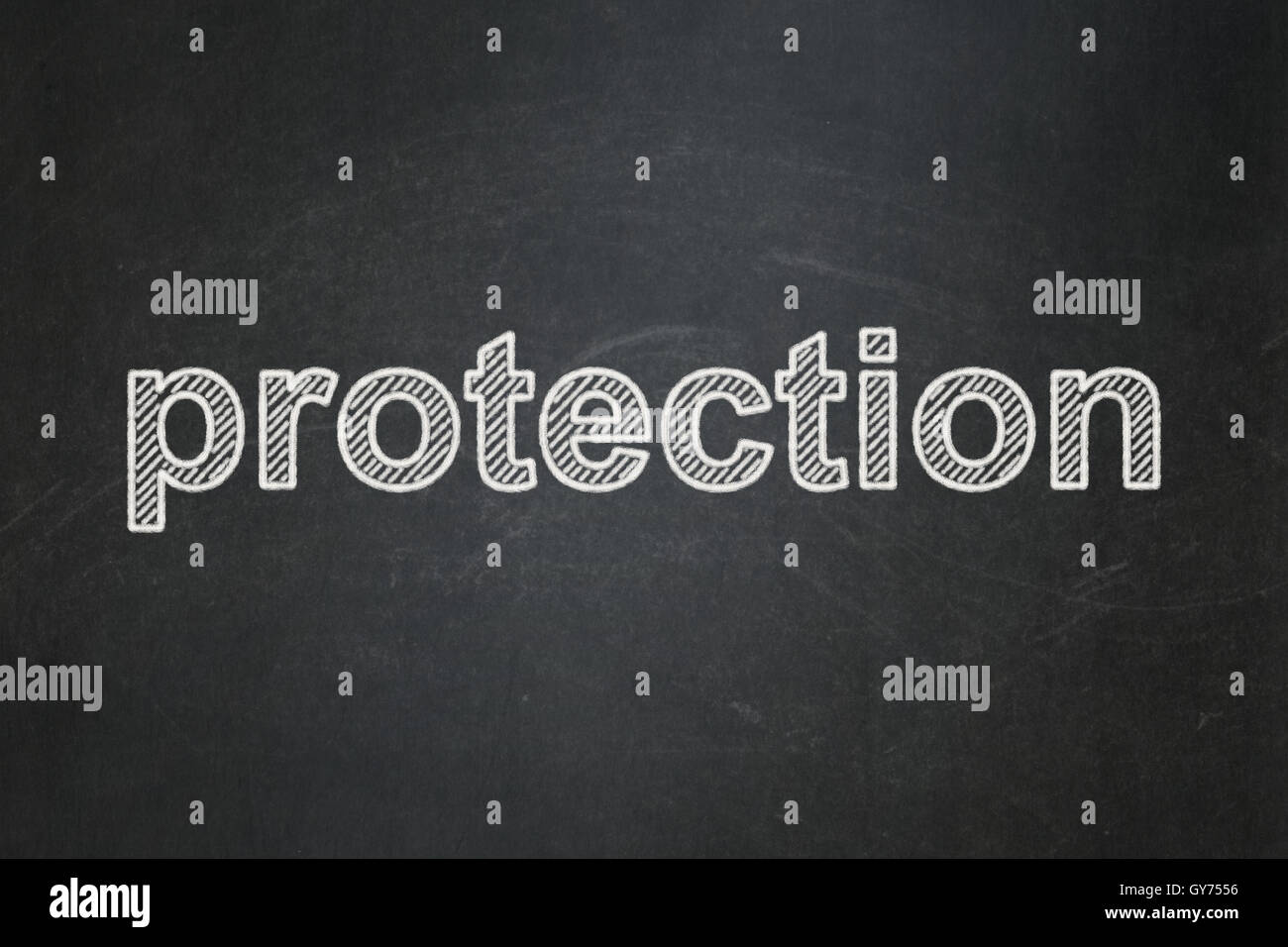 Protection concept: Protection on chalkboard background Stock Photo - Alamy