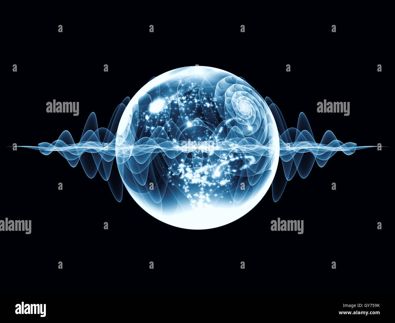 Conceptual Wave Particle Stock Photo - Alamy