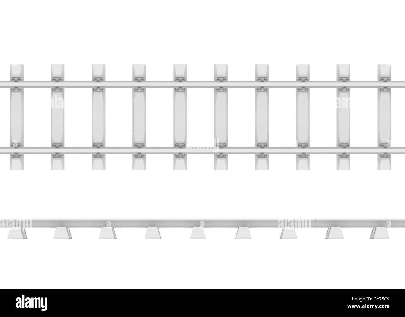 Railway concrete sleeper Black and White Stock Photos & Images - Alamy