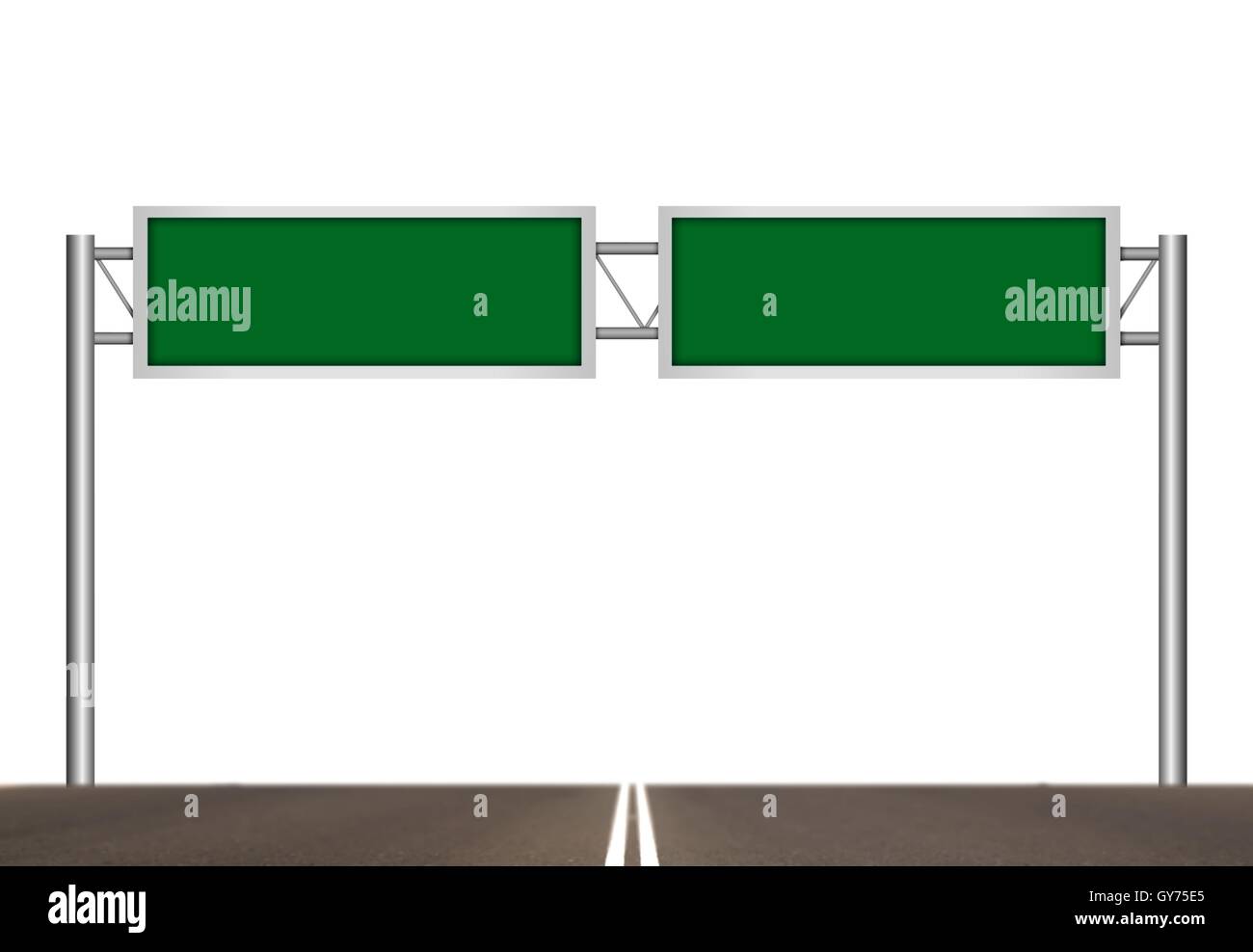 Blank highway signs hi-res stock photography and images - Alamy