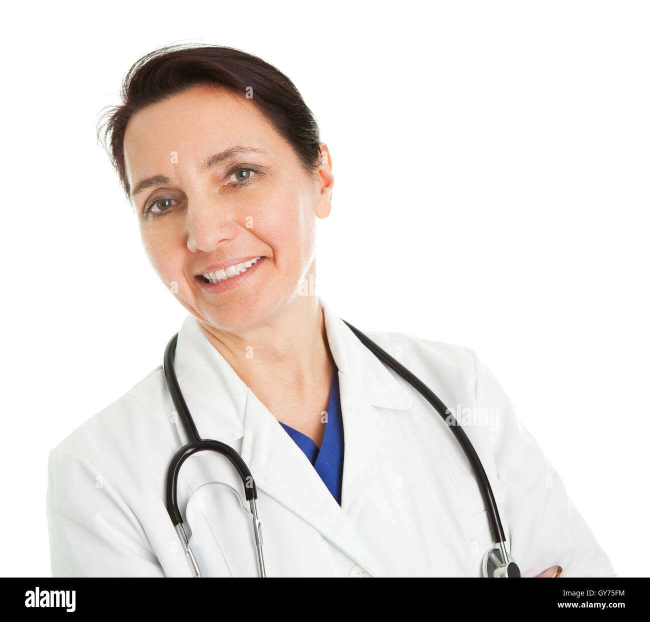 Smiling medical doctor woman with stethoscope Stock Photo - Alamy