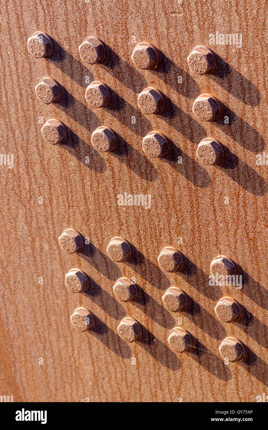 Rivets on a Bridge Stock Photo - Alamy