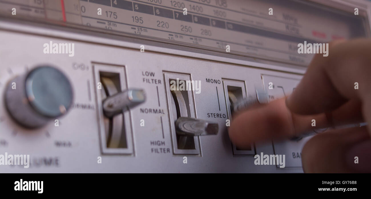 Changing from stereo to mono Stock Photo - Alamy