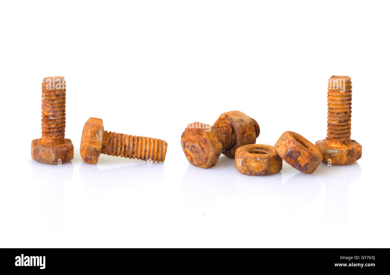 rusty bolt and nut Stock Photo - Alamy