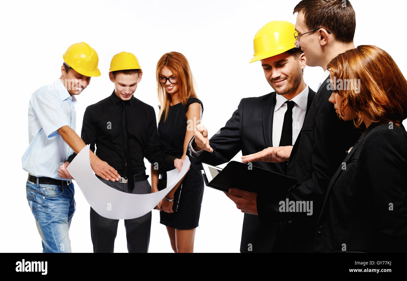 Group of people construction project hi-res stock photography and ...