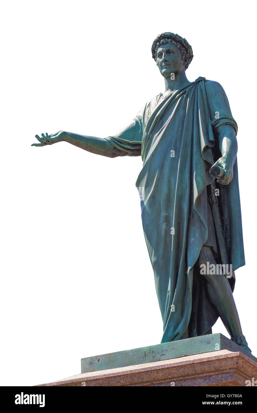 Isolated Ancient Statue of Duke in Odessa City, Ukraine Stock Photo - Alamy