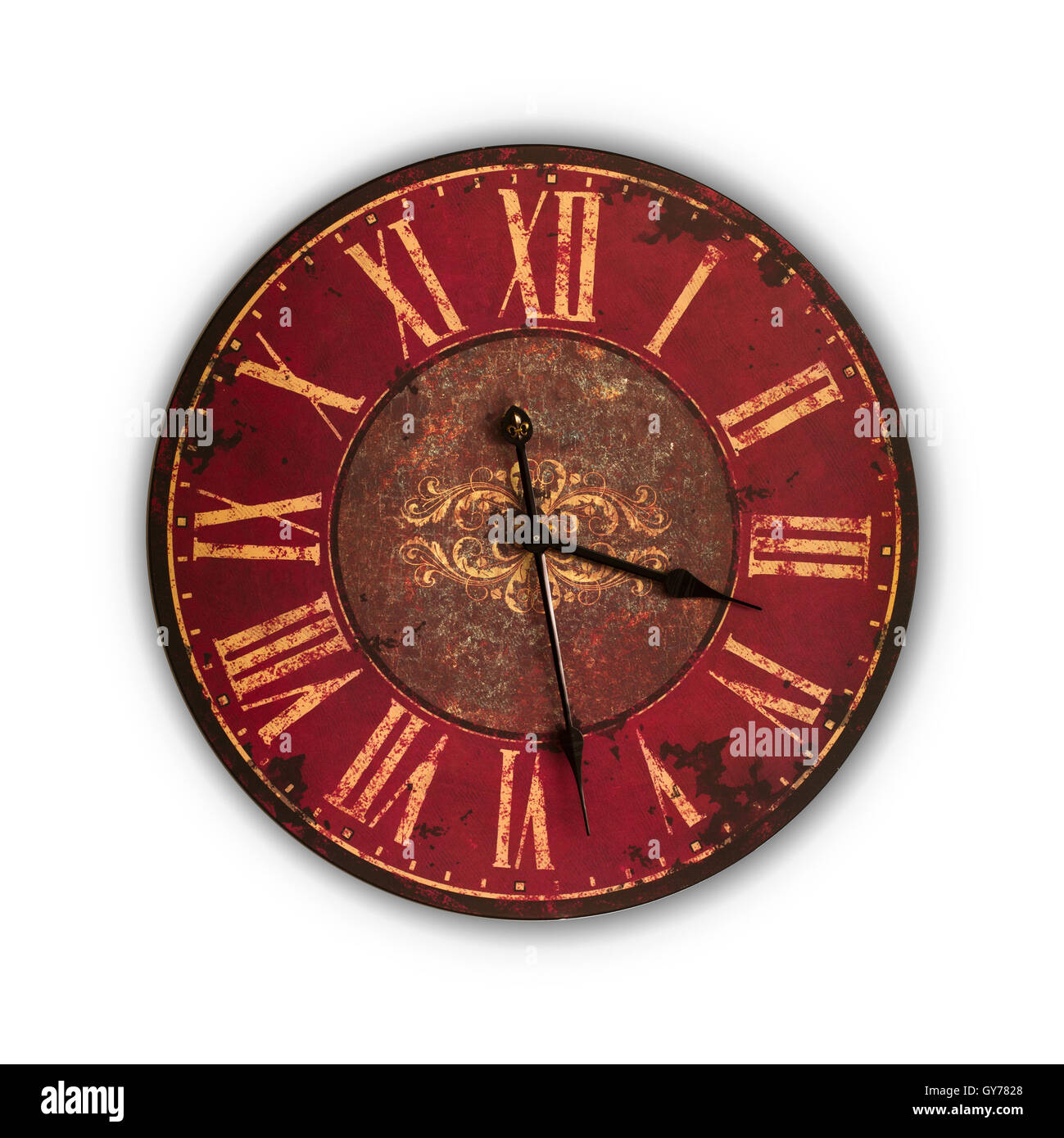 Isolated Vintage Old Clock Stock Photo - Alamy
