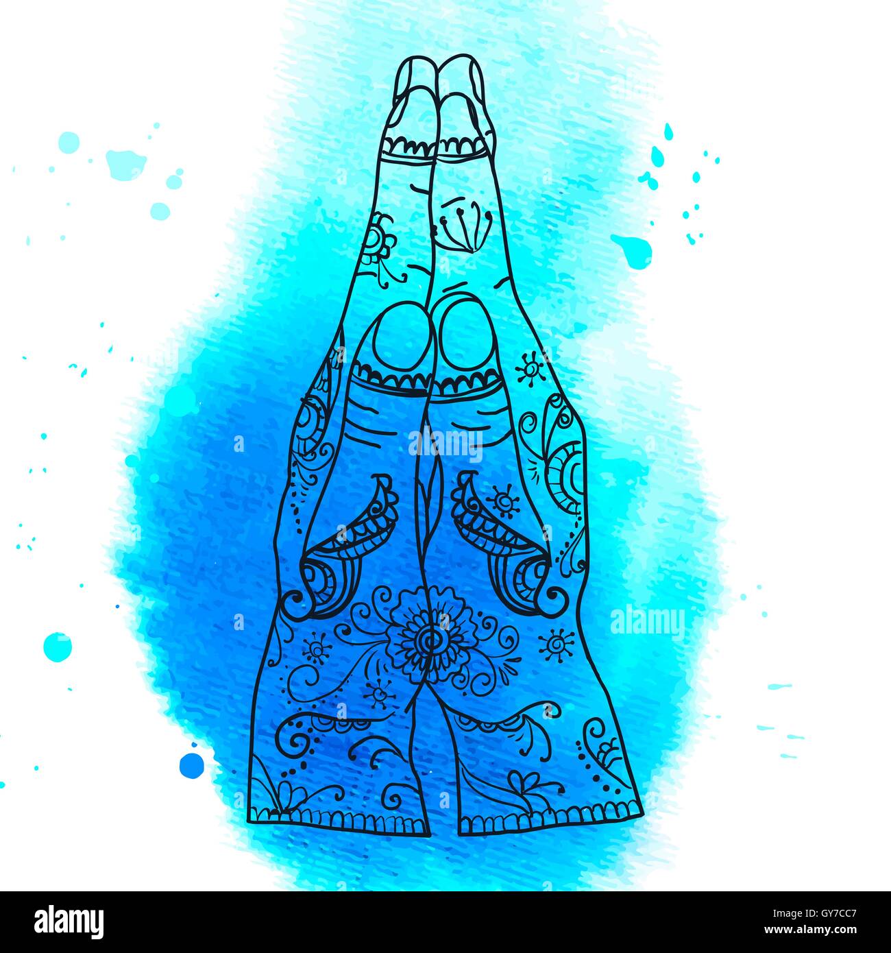 Element yoga mudra hands namaste Stock Vector Image & Art - Alamy