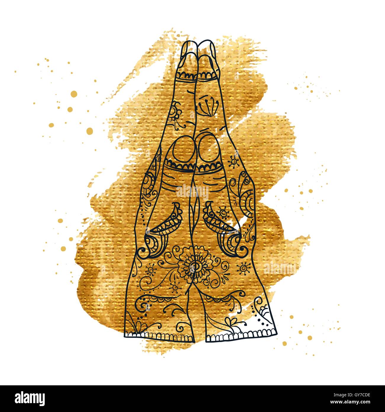 Element yoga mudra hands namaste Stock Vector Image & Art - Alamy