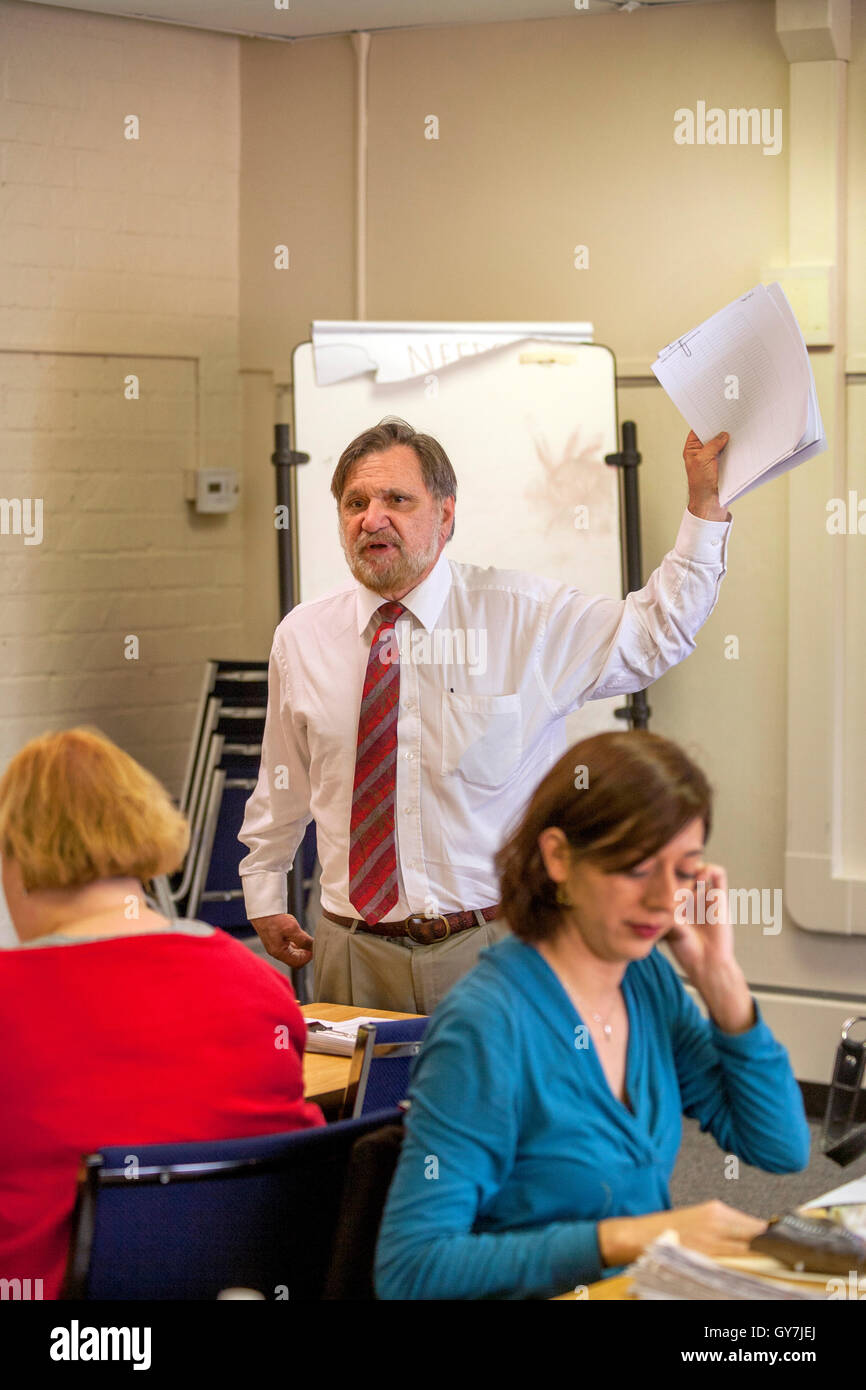 While conducting a writing seminar for teachers, a speaker uses the ...