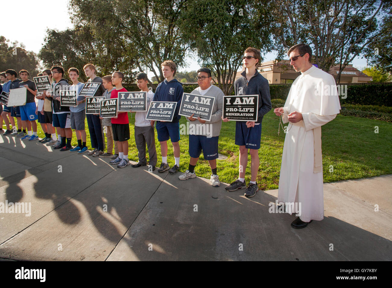 Catholic Priest With Group Kids High Resolution Stock Photography and ...