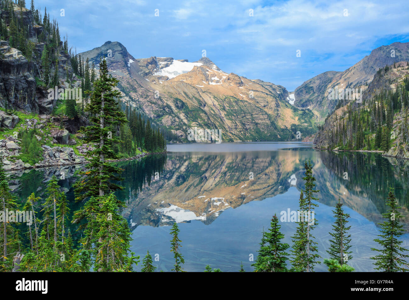 turquoise lake in the mission mountains wilderness near condon, montana ...