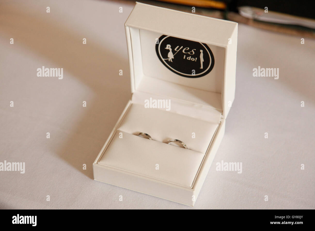 Romantic marriage of couple with wedding Symbols Love 7 Stock Photo - Alamy