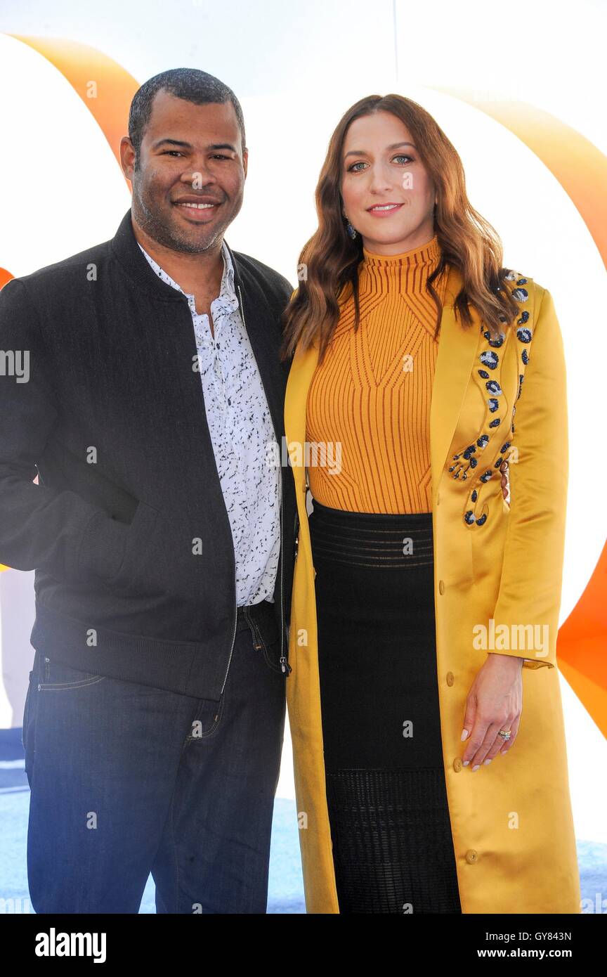 Los Angeles, CA, USA. 17th Sep, 2016. Jordan Peele, Chelsea Peretti at ...