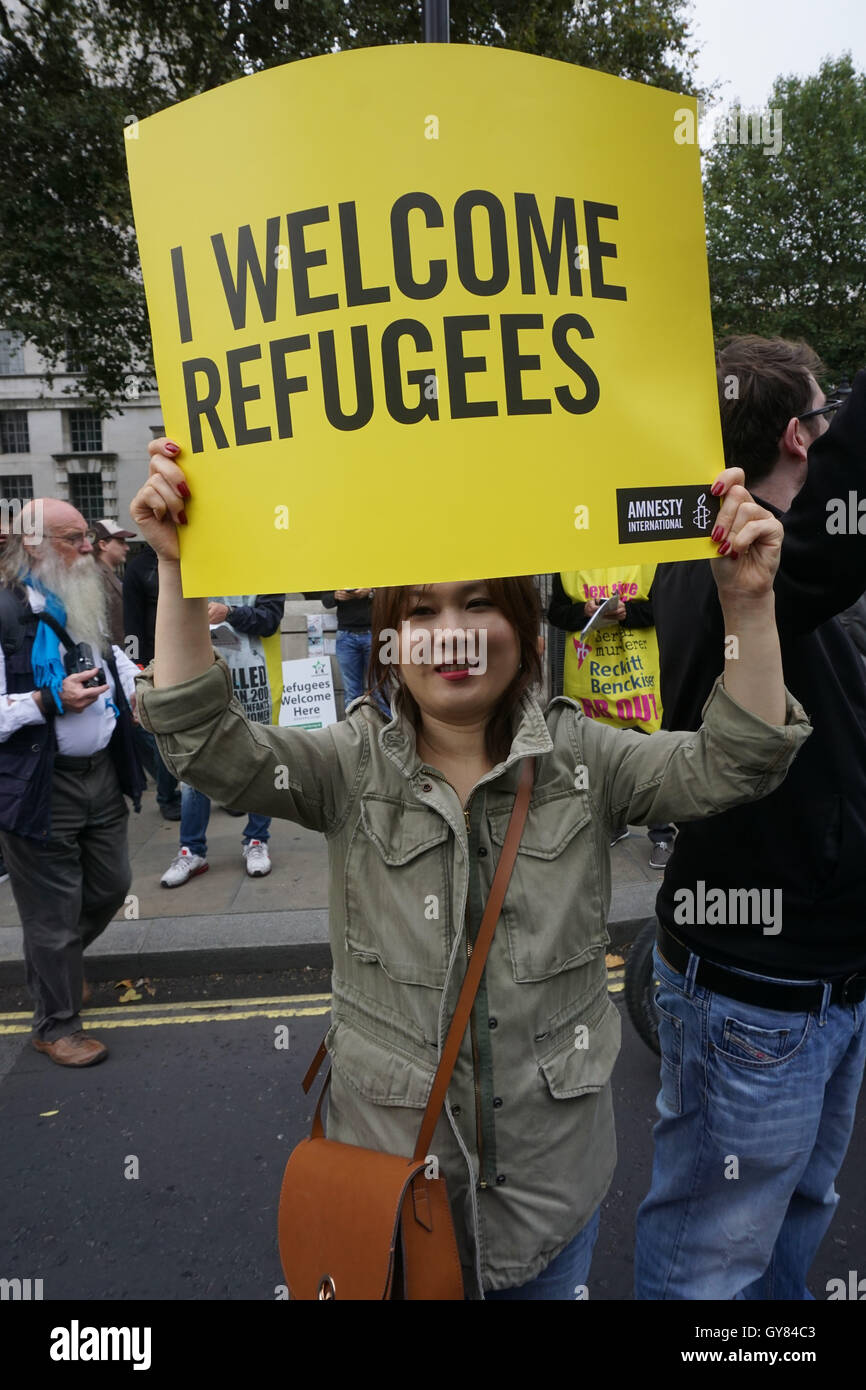 London England,UK: 17th September 2016: London: Thousands protest and ...