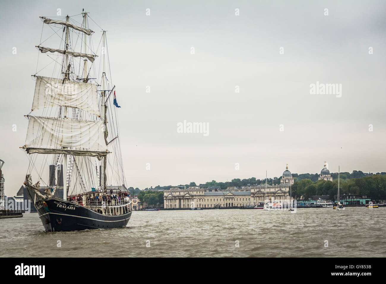 Tall Ships on the river Thames in London, England, UK Stock Photo - Alamy