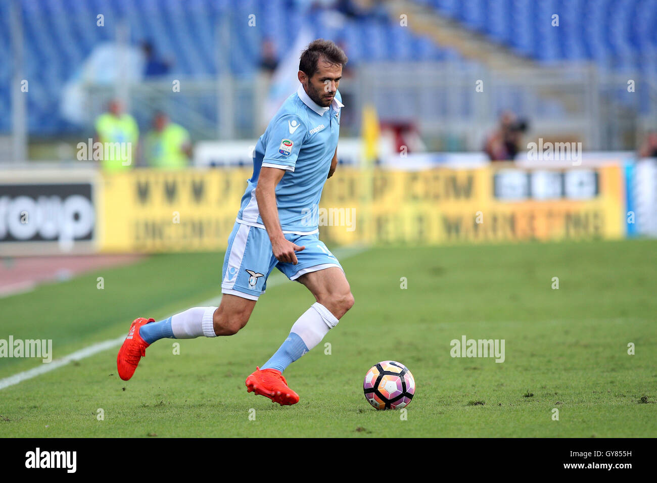 Rome, Italy. 17th Sept, 2016. Lulic in action during the italian Serie ...