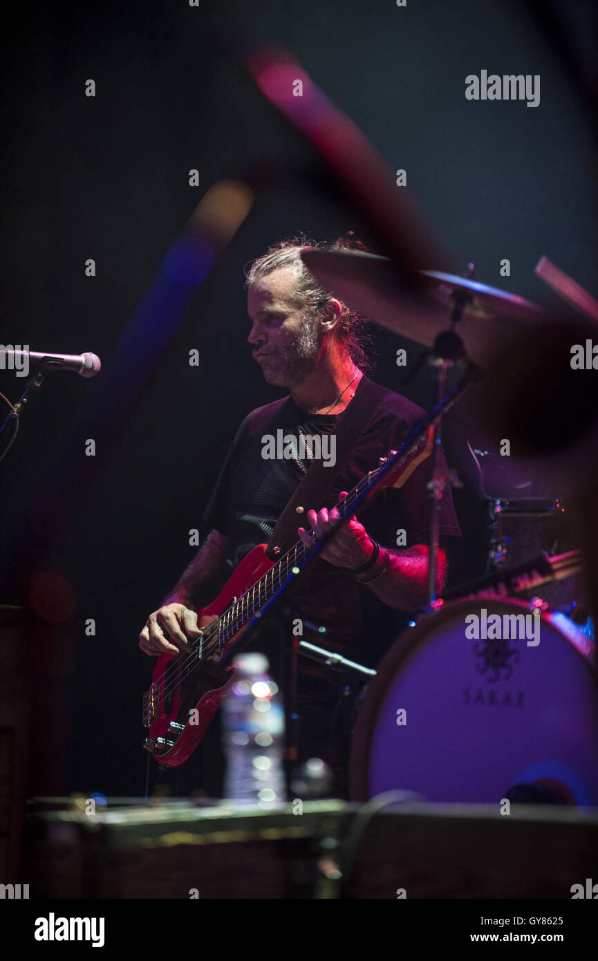 LA, California, USA. 16th Sept, 2016. Bassist Timothy Lefebvre of the ...