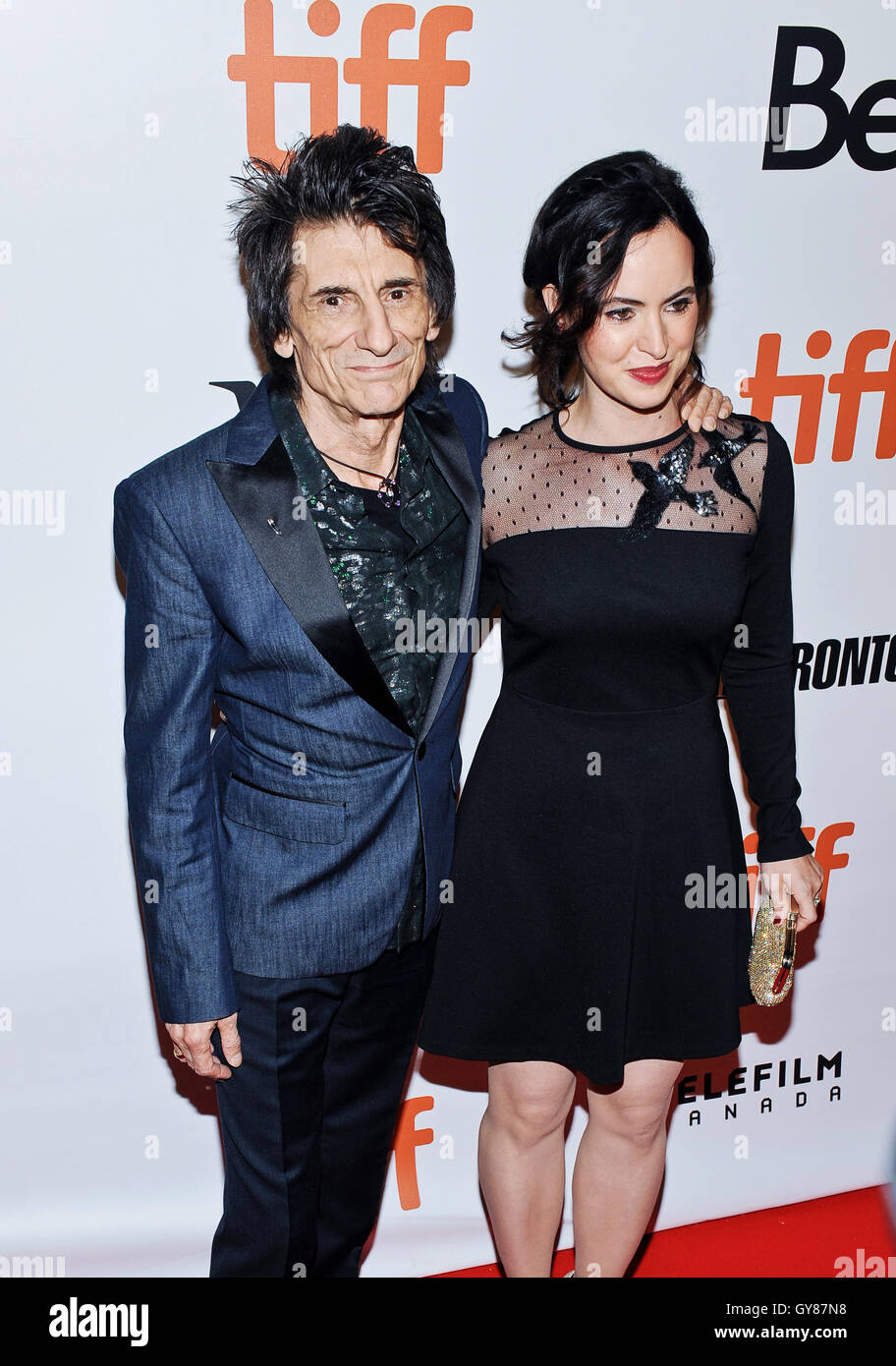 Toronto, Ontario, Canada. 16th Sep, 2016. Ronnie Wood and Sally ...
