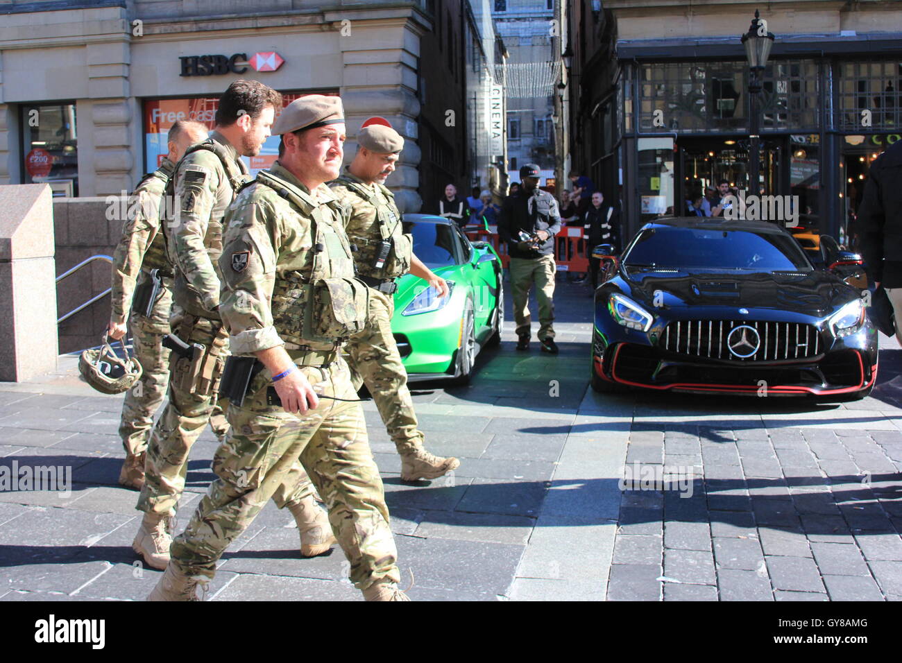 Newcastle upon Tyne, UK September 18th, 2016.Hollywood in Newcastle ...