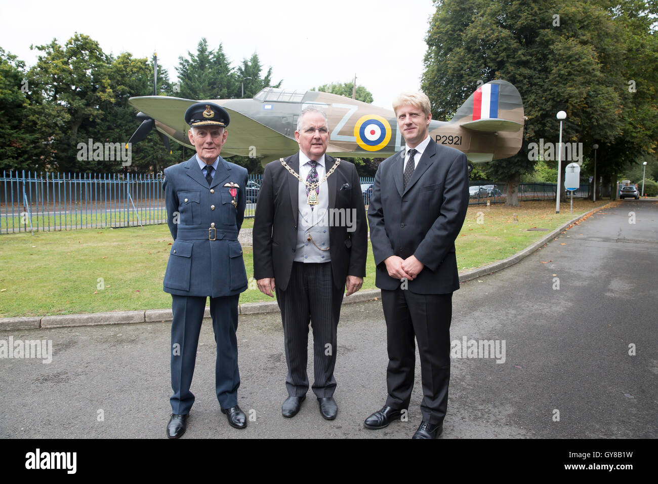 Biggin Hill,UK,18th September 2016,Air Commodore John Bell poses with ...