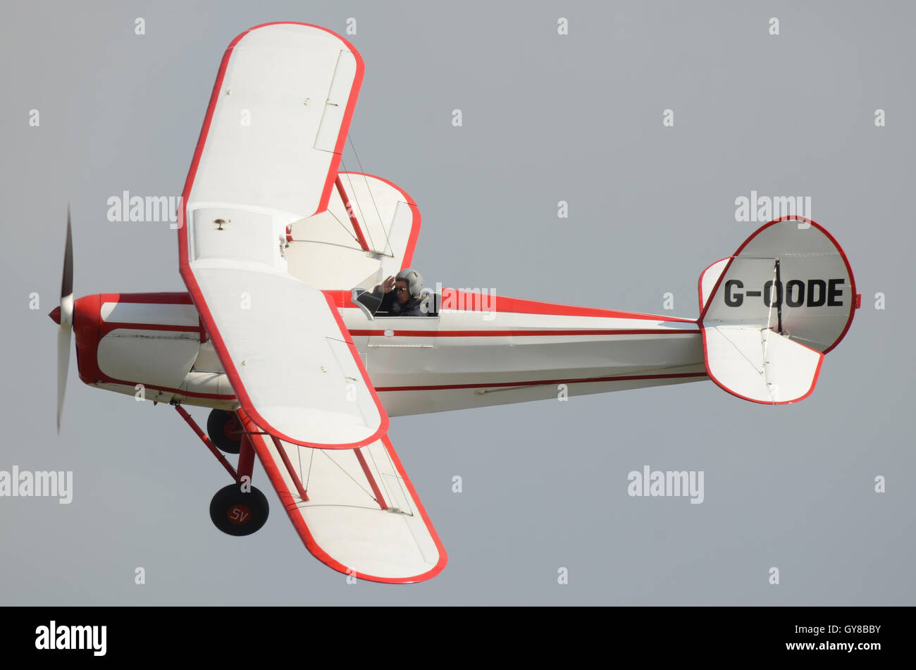 Stampe-Vertongen SV-4C plane at Stow Maries airshow Stock Photo - Alamy