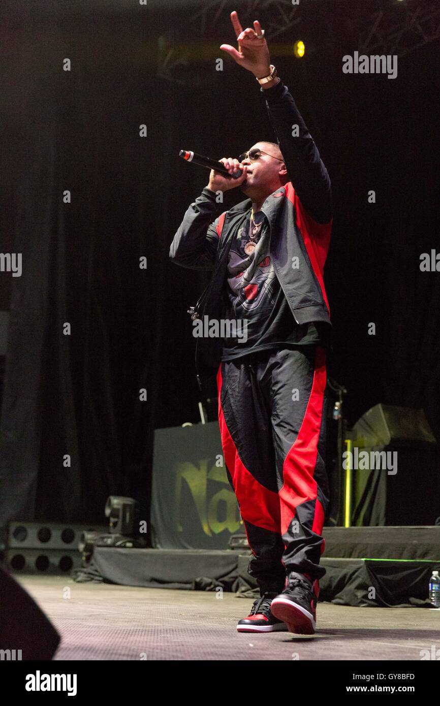 Chicago, Illinois, USA. 17th Sep, 2016. Rapper NAS (NASIR BIN OLU DARA ...