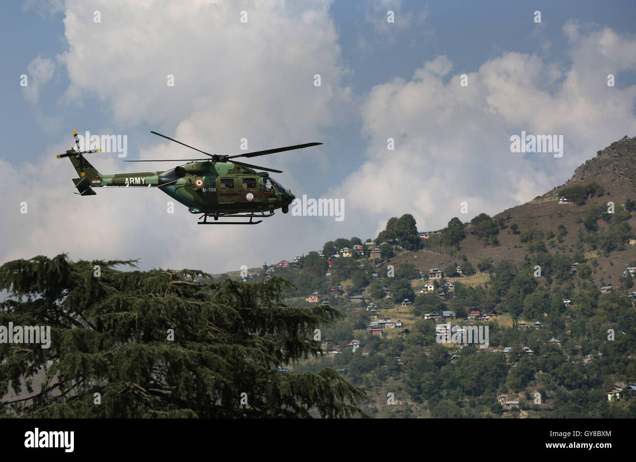 Srinagar, Indian-controlled Kashmir. 18th Sep, 2016. An Indian army ...