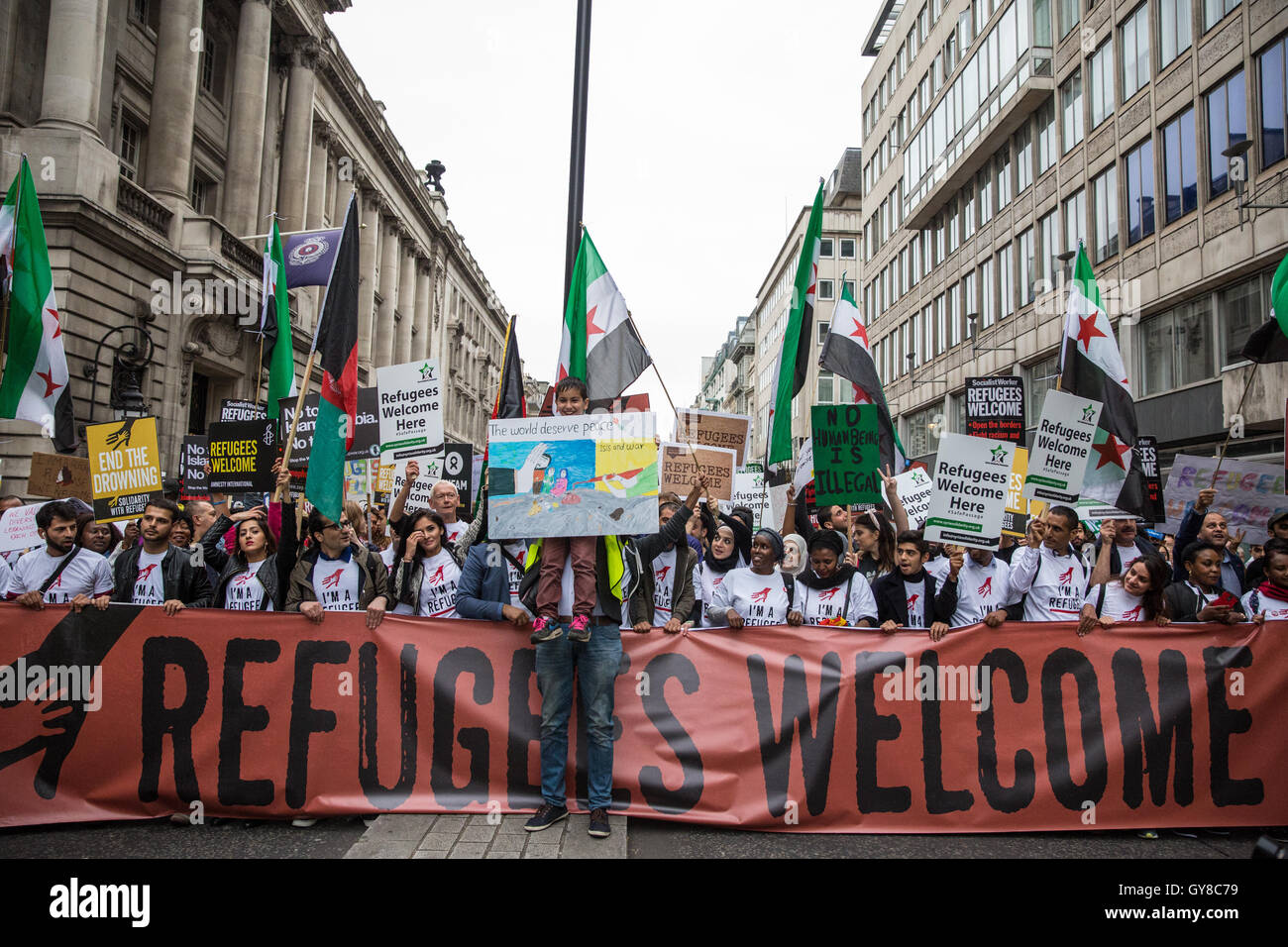London, UK. 17th September, 2016. Ahmad Sadoor, the 7-year-old Afghan ...