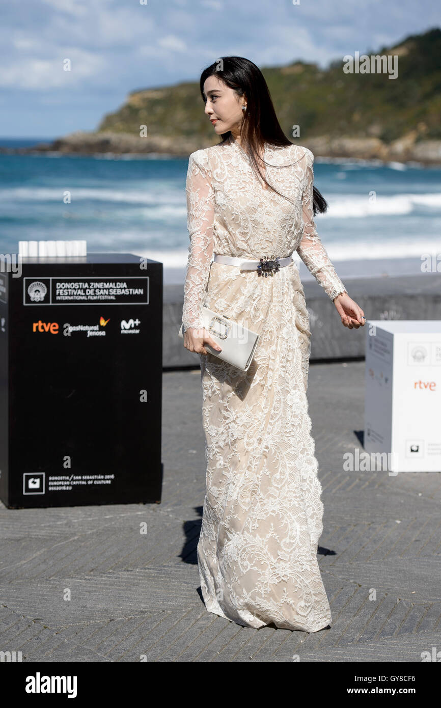 San Sebastian, Spain. 18th Sept, 2016. Actress Fan Bingbing at ...