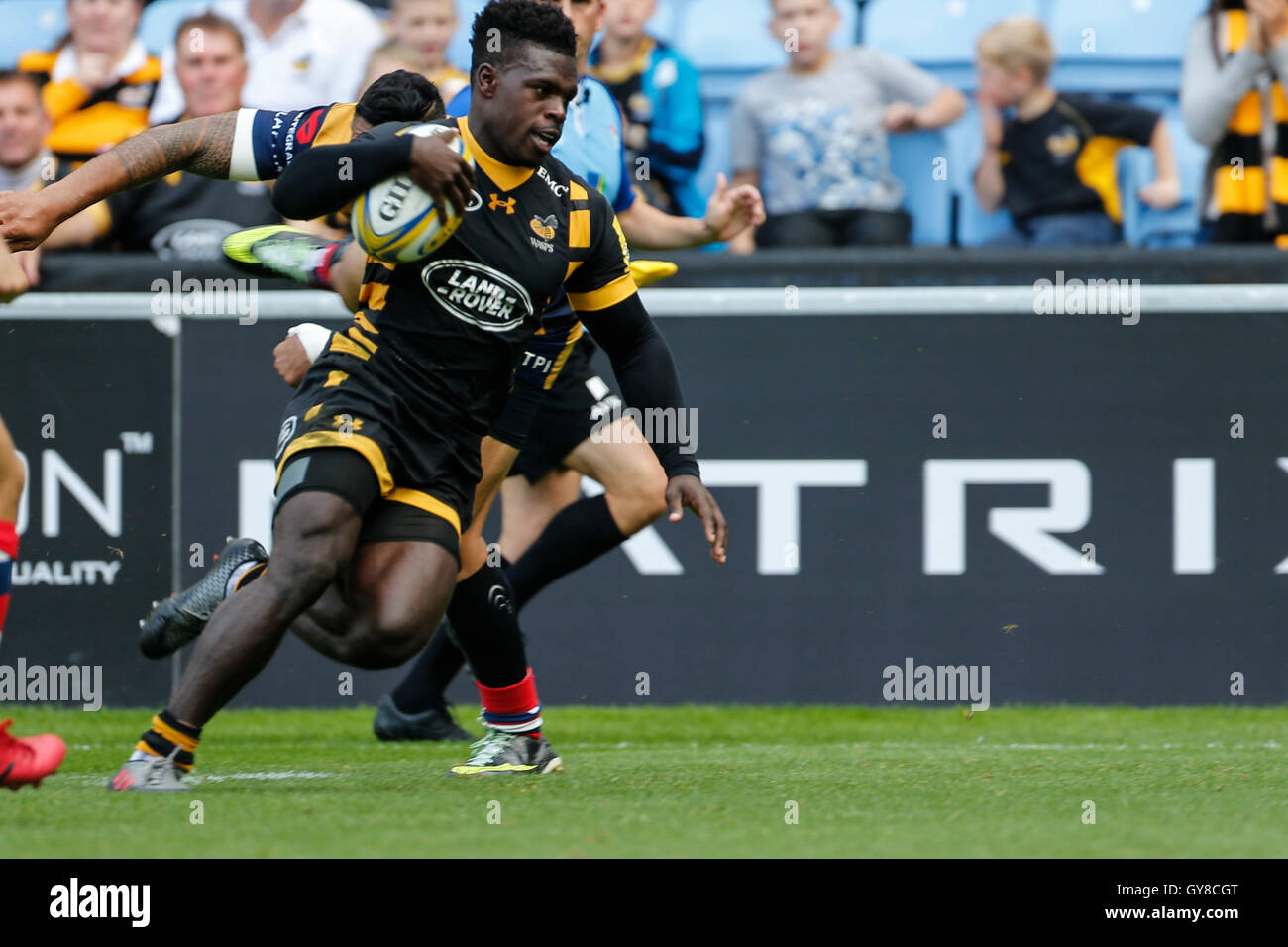 Ricoh Arena, Coventry, UK. 18th Sep, 2016. Aviva Premiership Rugby ...