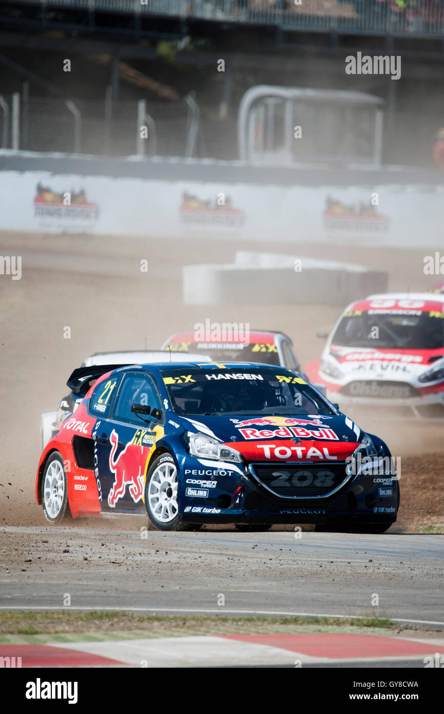 Barcelona, Spain. 18th September, 2016. The Peugeot 208 World RX car ...