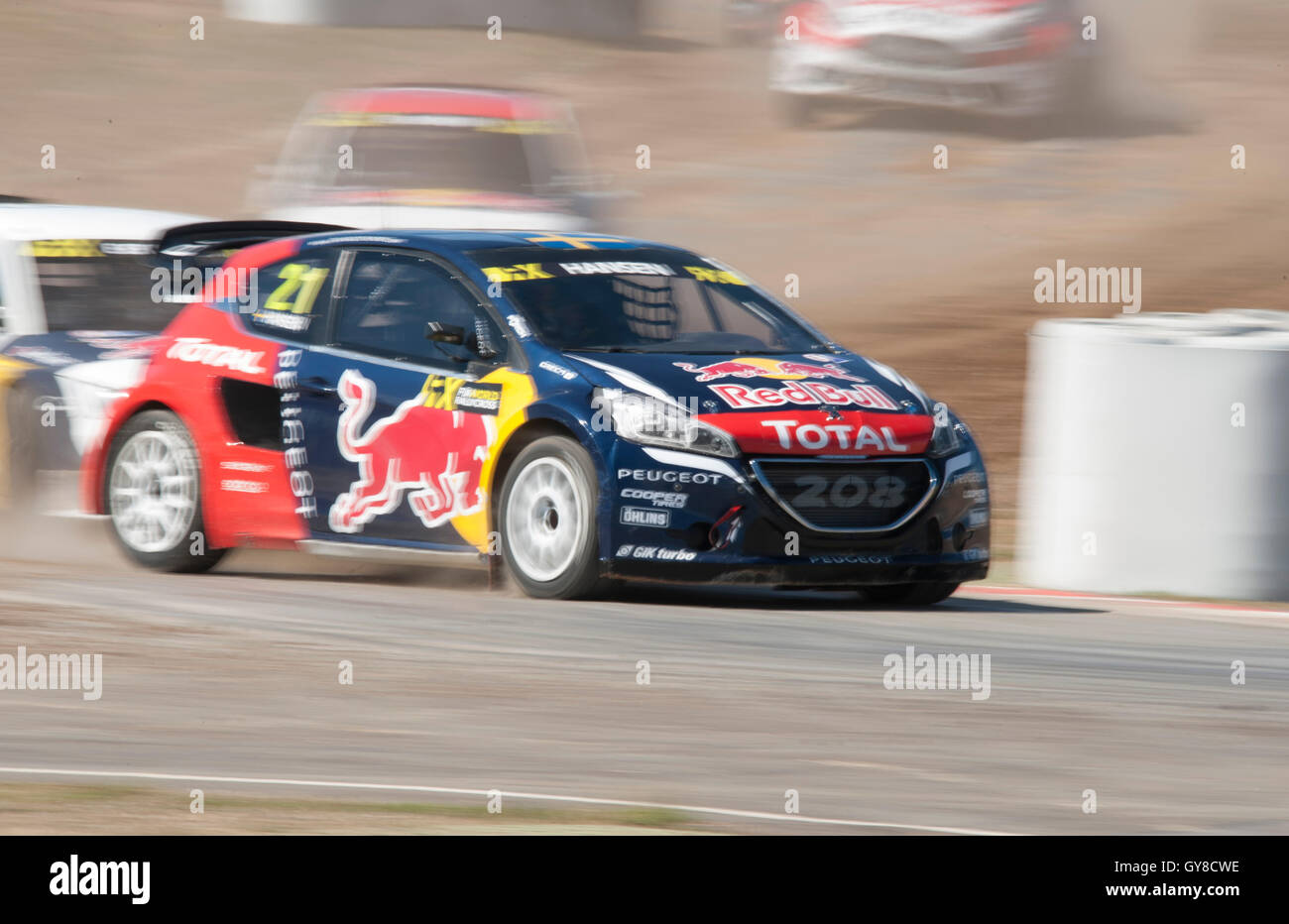 Barcelona, Spain. 18th September, 2016. The Peugeot 208 World RX car ...