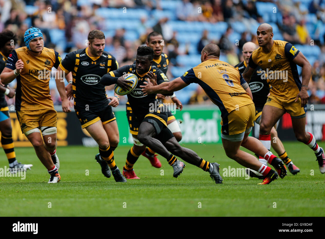 Ricoh Arena, Coventry, UK. 18th Sep, 2016. Aviva Premiership Rugby ...