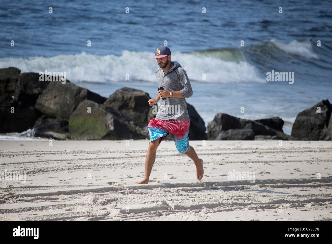 New York, New York, USA. 17th Sep, 2016. Running at Crossfit workout ...
