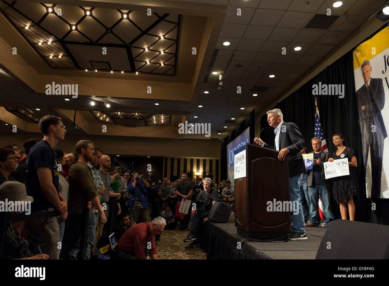 Seattle, Washington: Presidential candidate Gary Johnson addresses ...