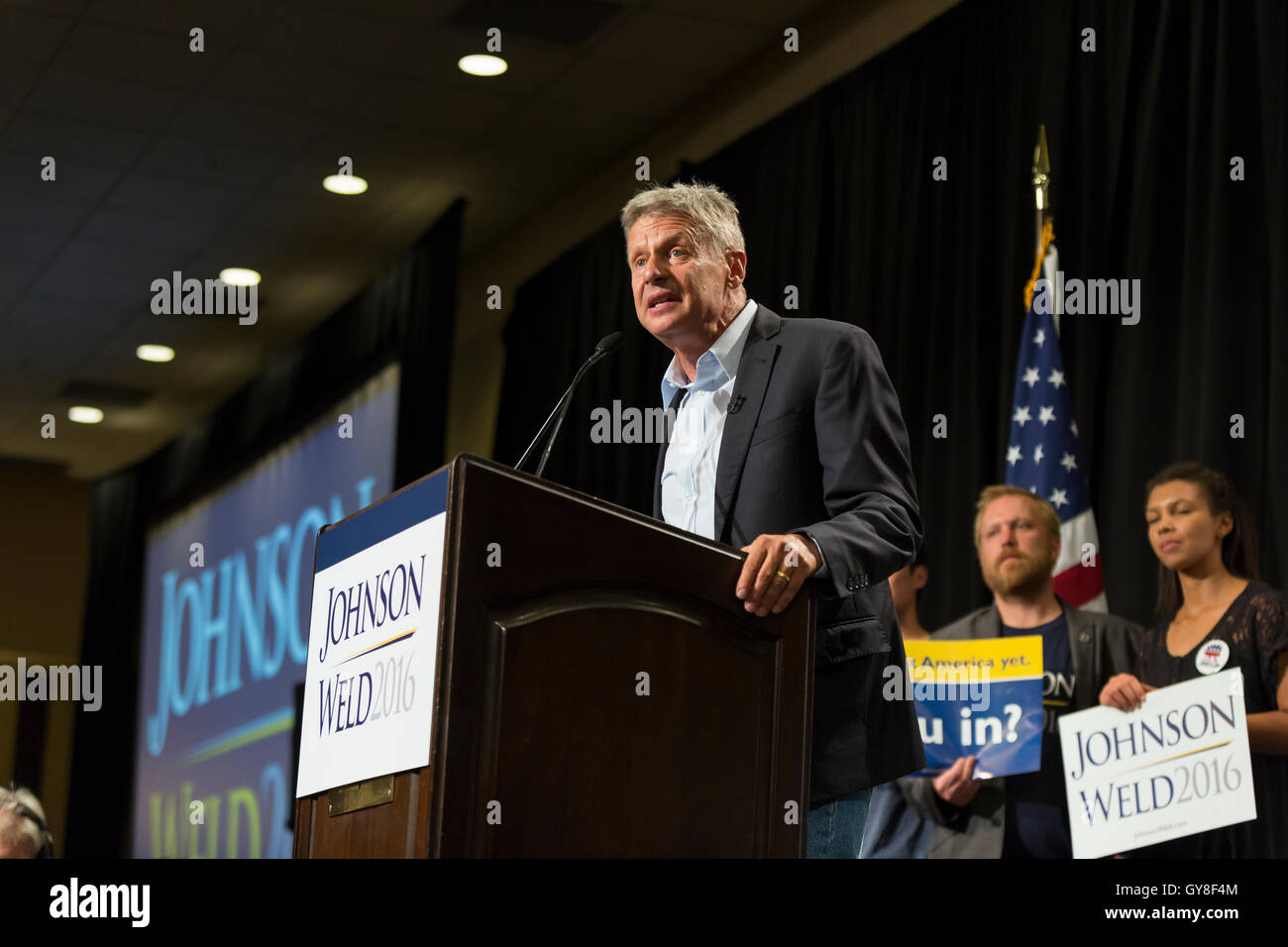 Seattle, Washington: Presidential candidate Gary Johnson addresses ...