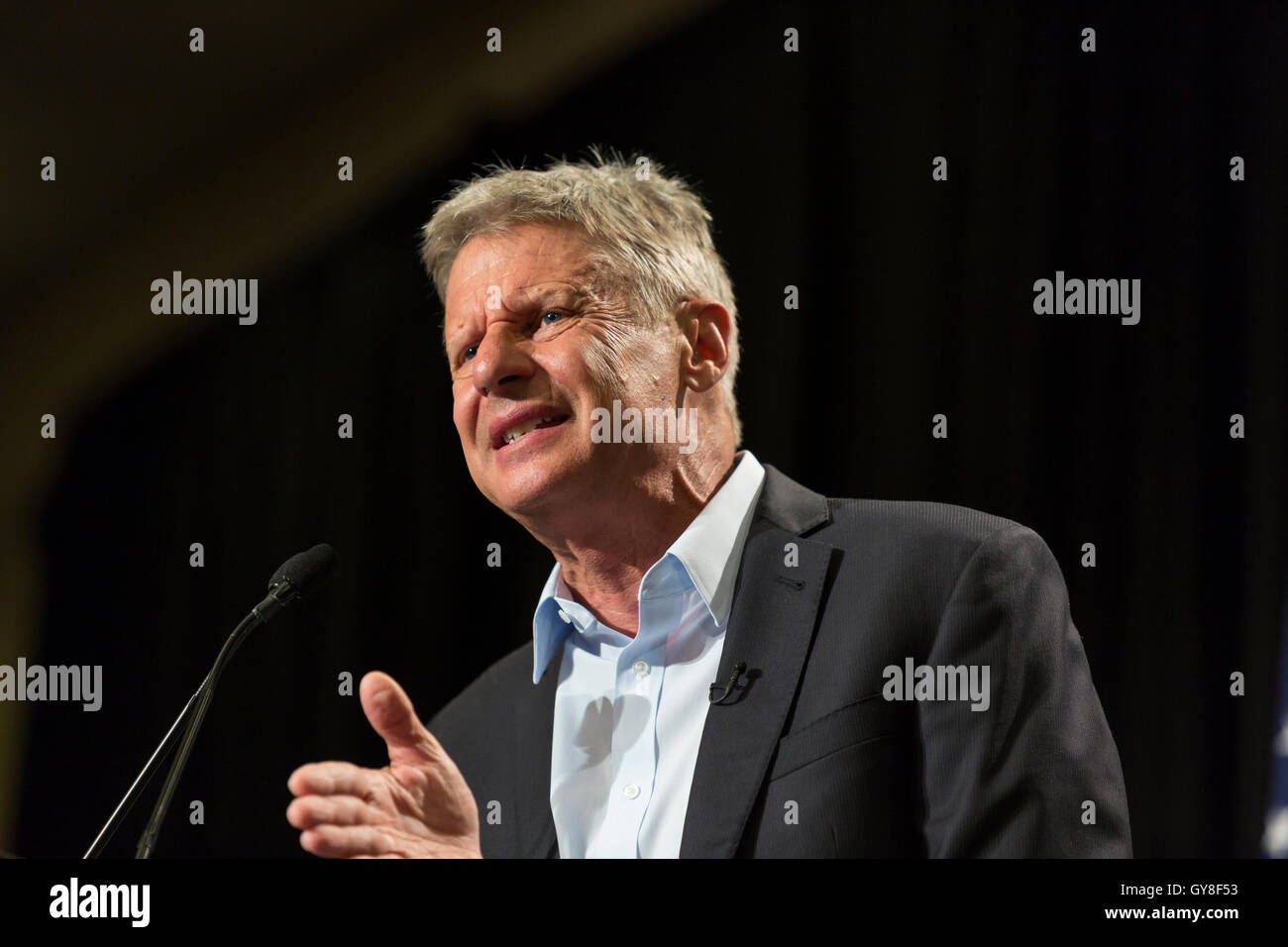 Seattle, Washington: Presidential candidate Gary Johnson addresses ...