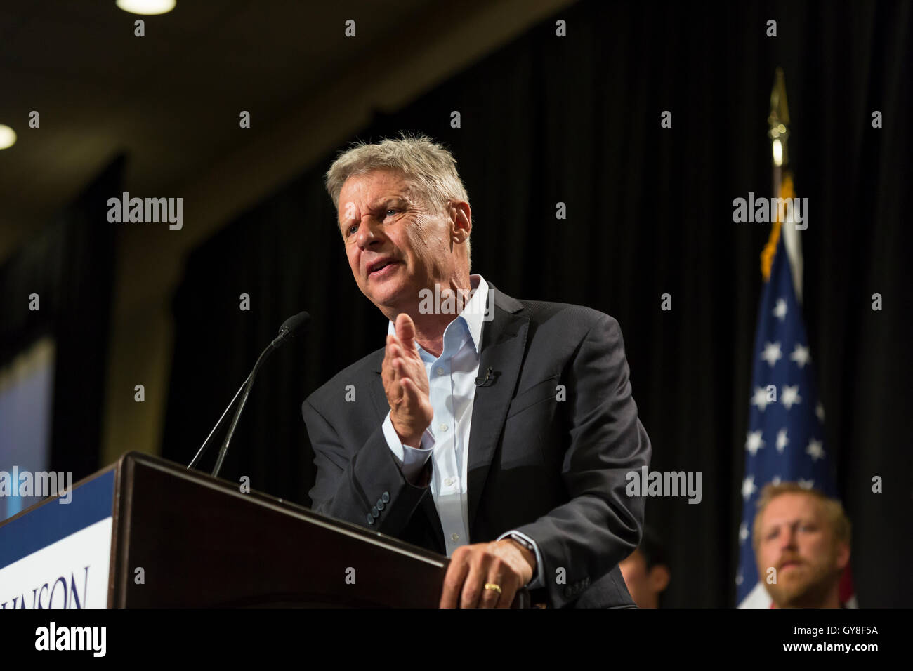 Seattle, Washington: Presidential candidate Gary Johnson addresses ...