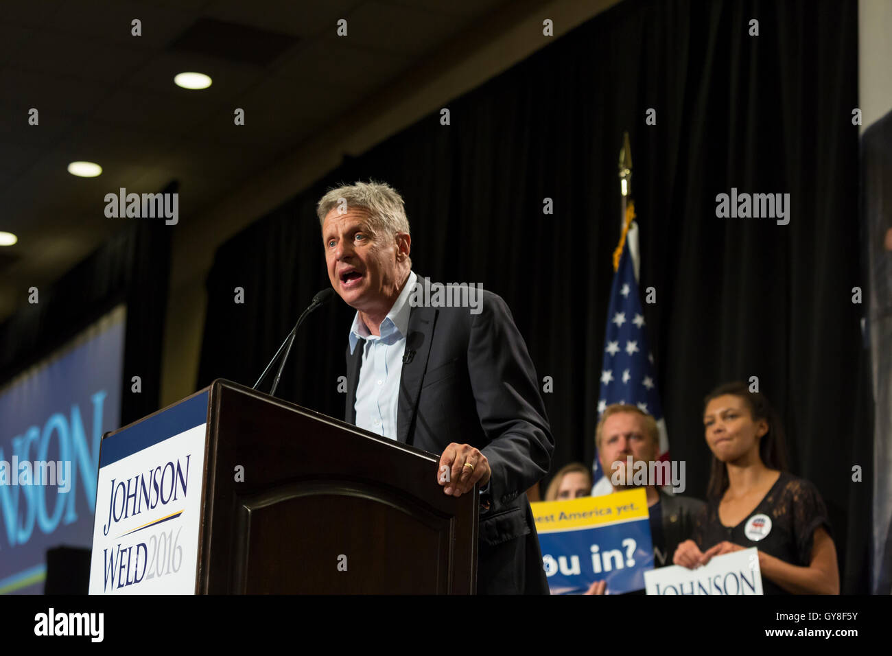Seattle, Washington: Presidential candidate Gary Johnson addresses ...